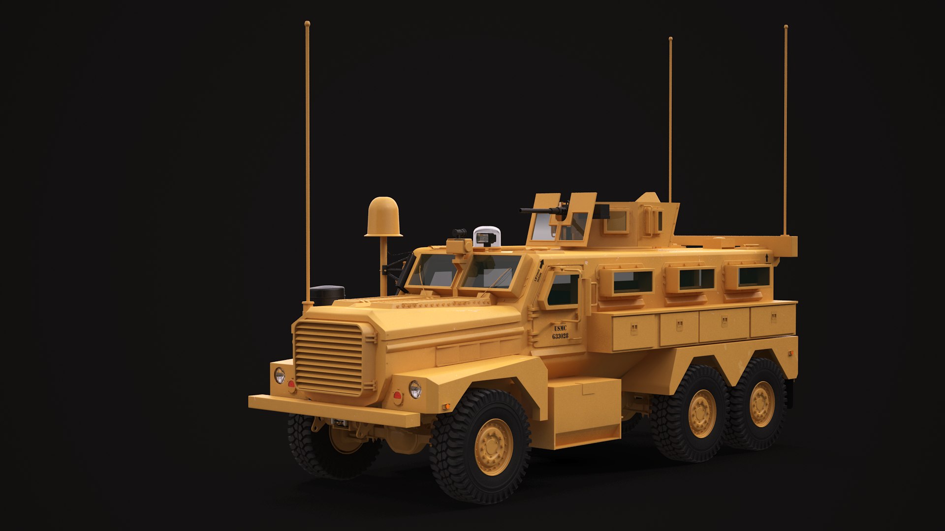 4x4 Mrap 3D Model - TurboSquid 1665351
