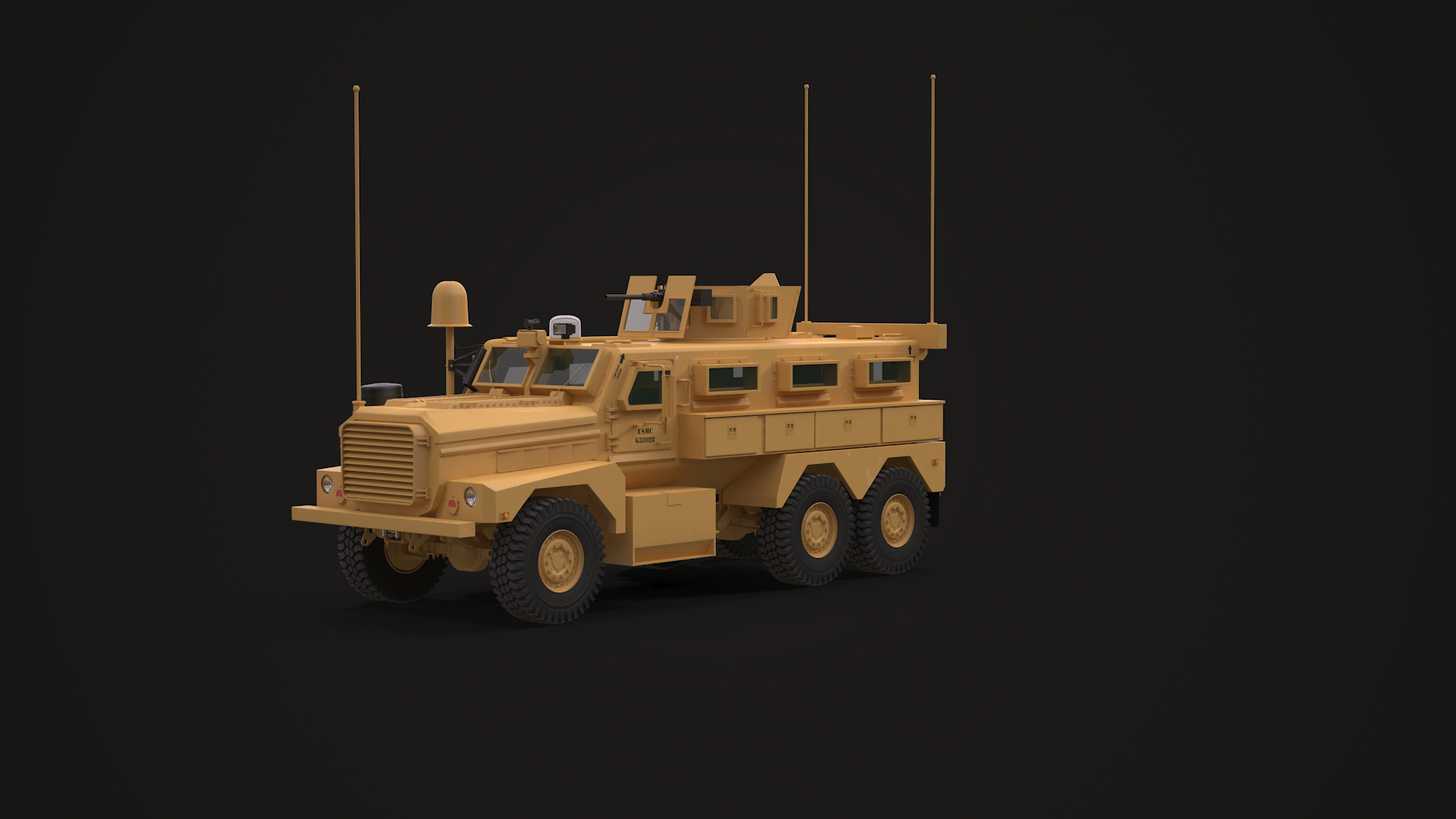4x4 Mrap 3D Model - TurboSquid 1665351