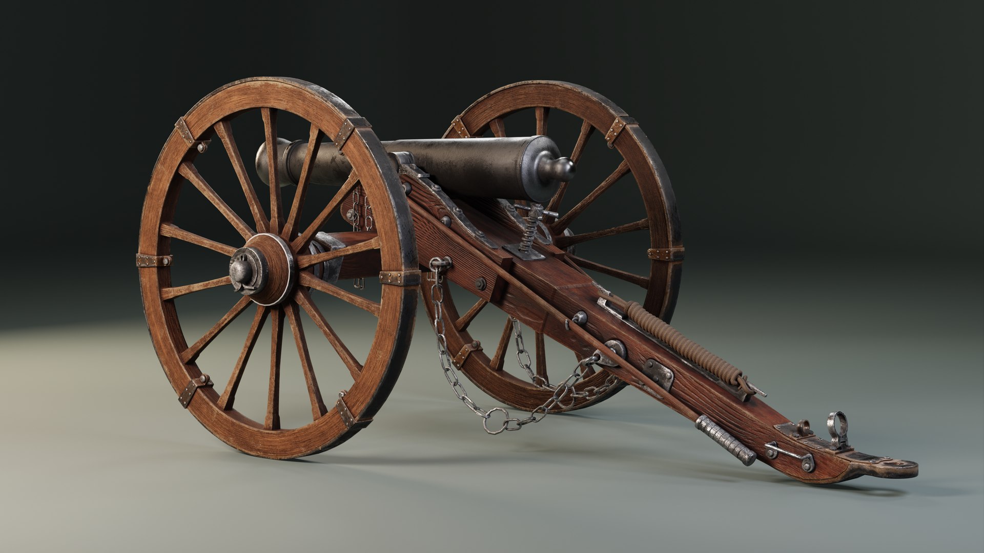 6 - Pounder Gun 3D Model - TurboSquid 2175200