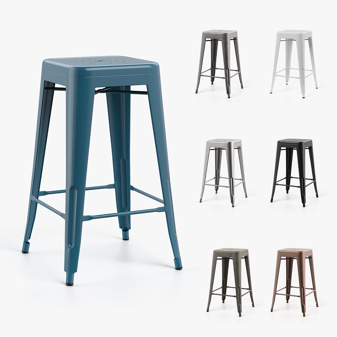 Indus Barstool 66cm RendezVousDeco 3D Model - TurboSquid 2294725