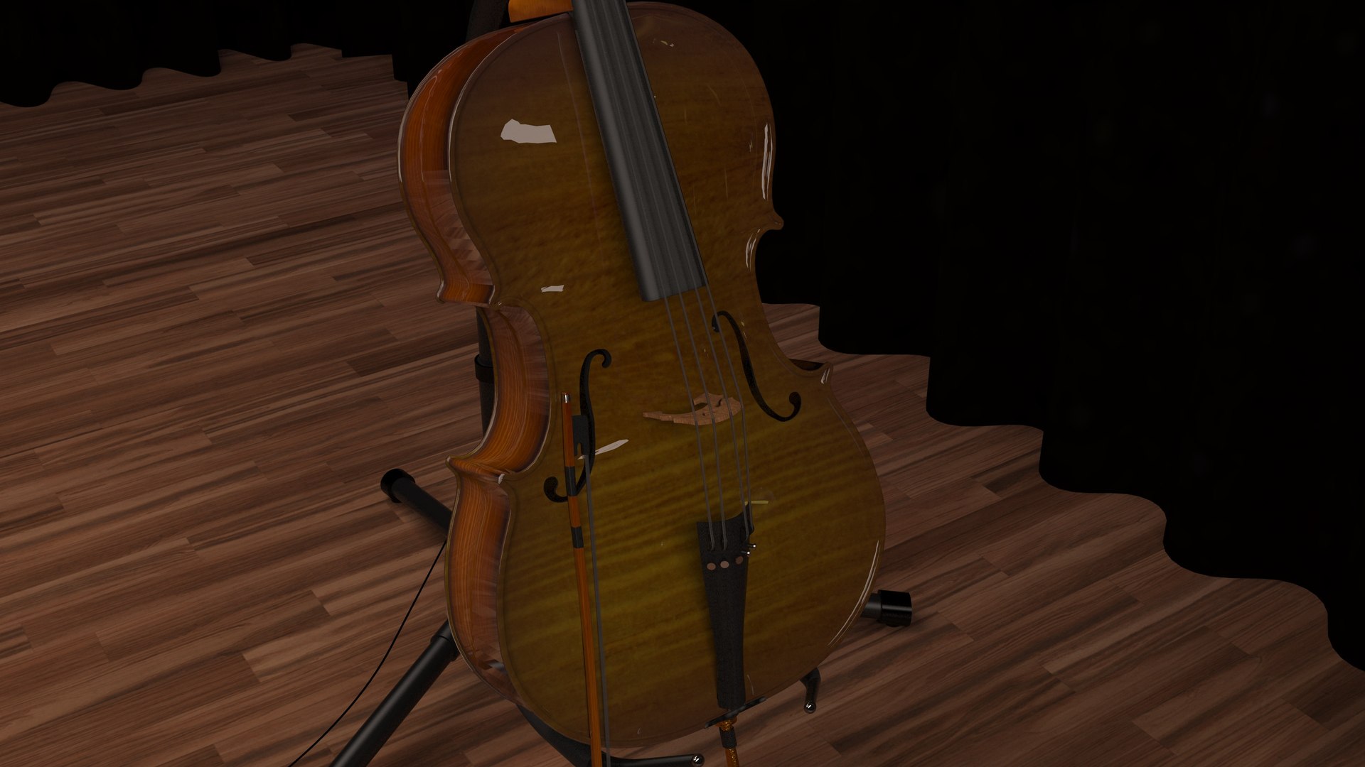Theatre Stage and Music Instrument 3D model - TurboSquid 2026597