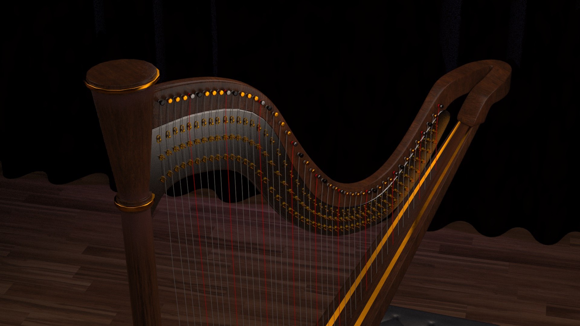 Theatre Stage and Music Instrument 3D model - TurboSquid 2026597