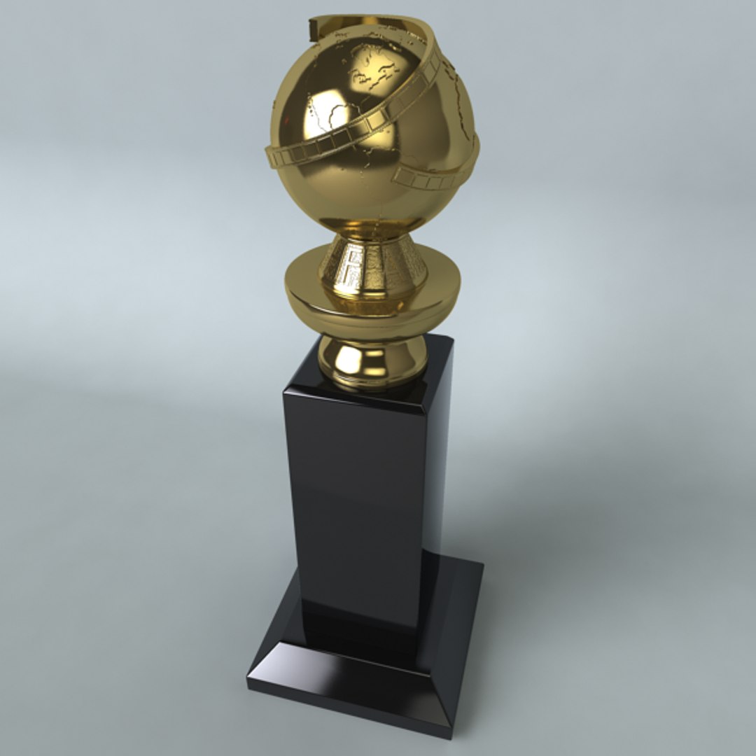 golden globe award 3d model