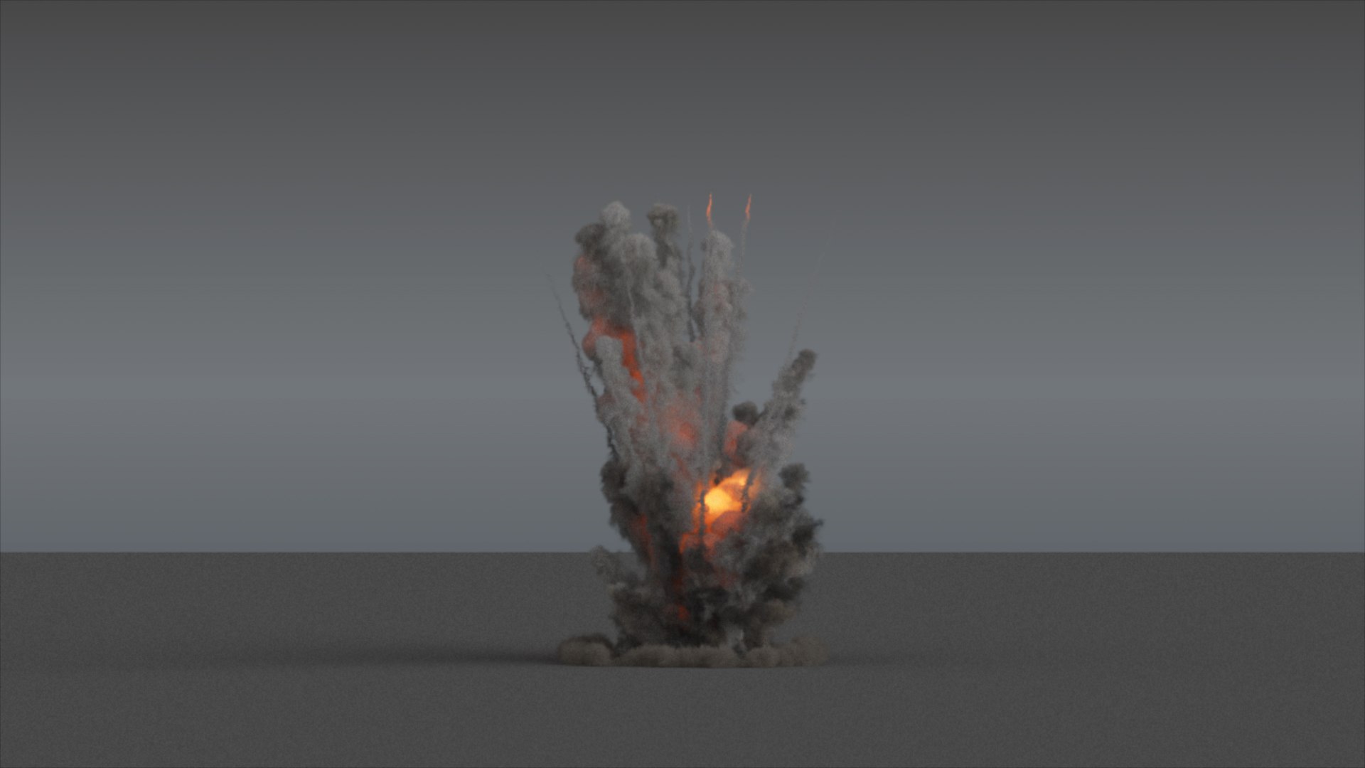 3D Ground Explosion Trails 03 - Vdb - TurboSquid 2226993