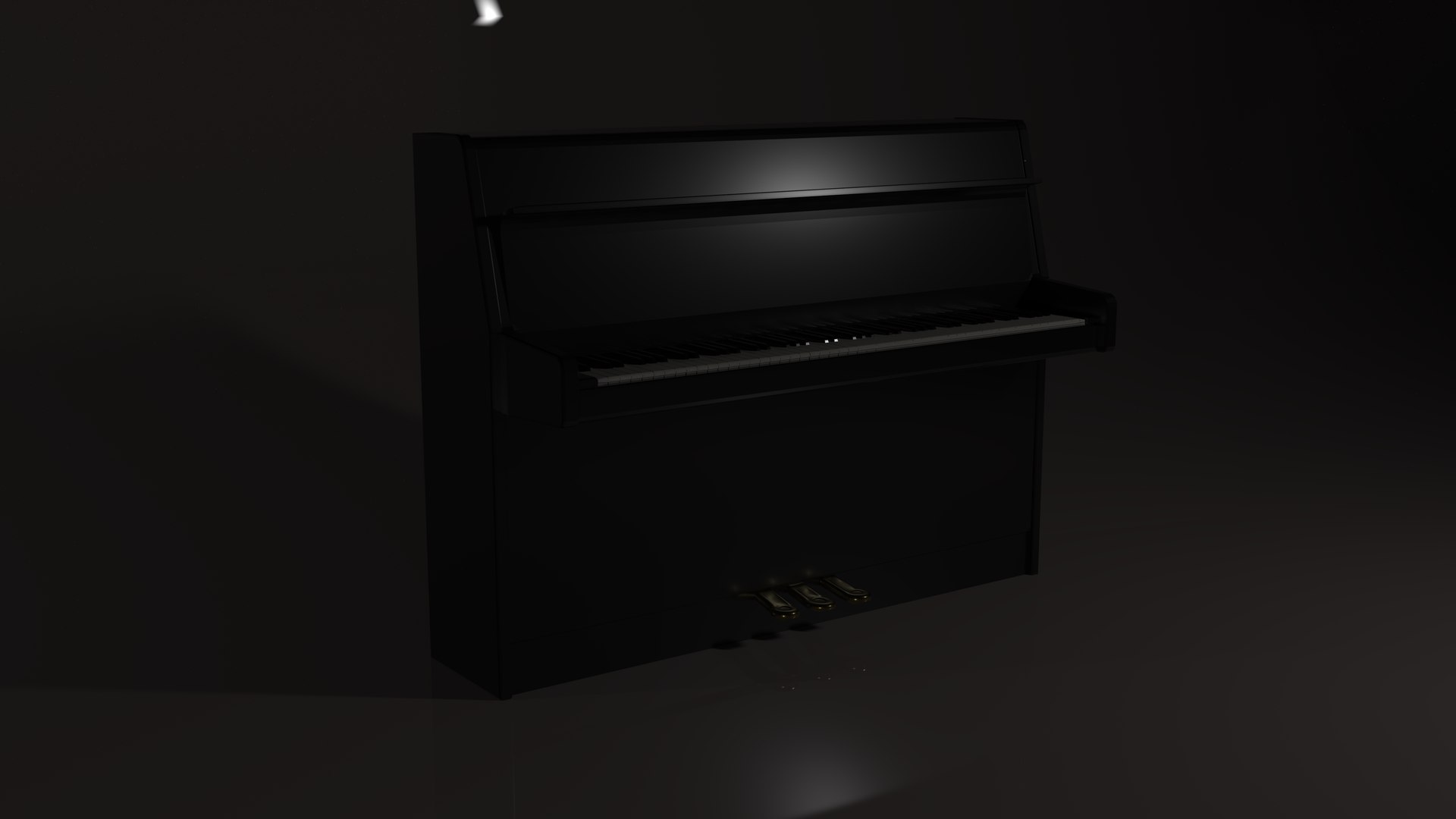 Stand Up Piano With Chair Model - TurboSquid 1992154