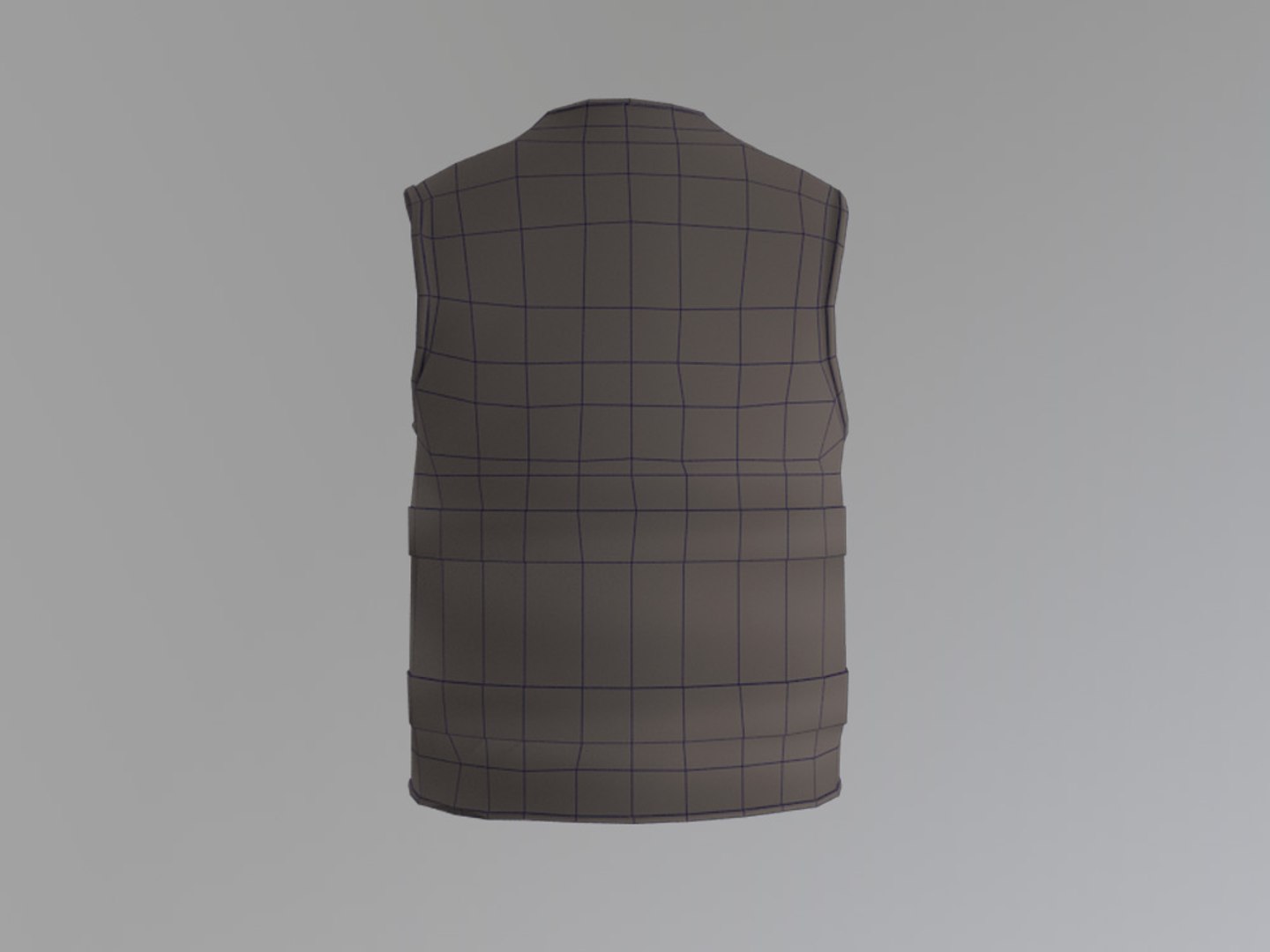 3d model worker vest