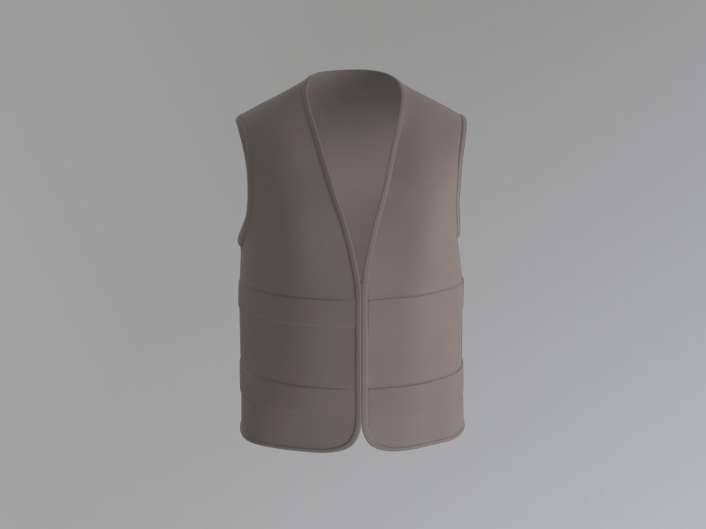 3d model worker vest