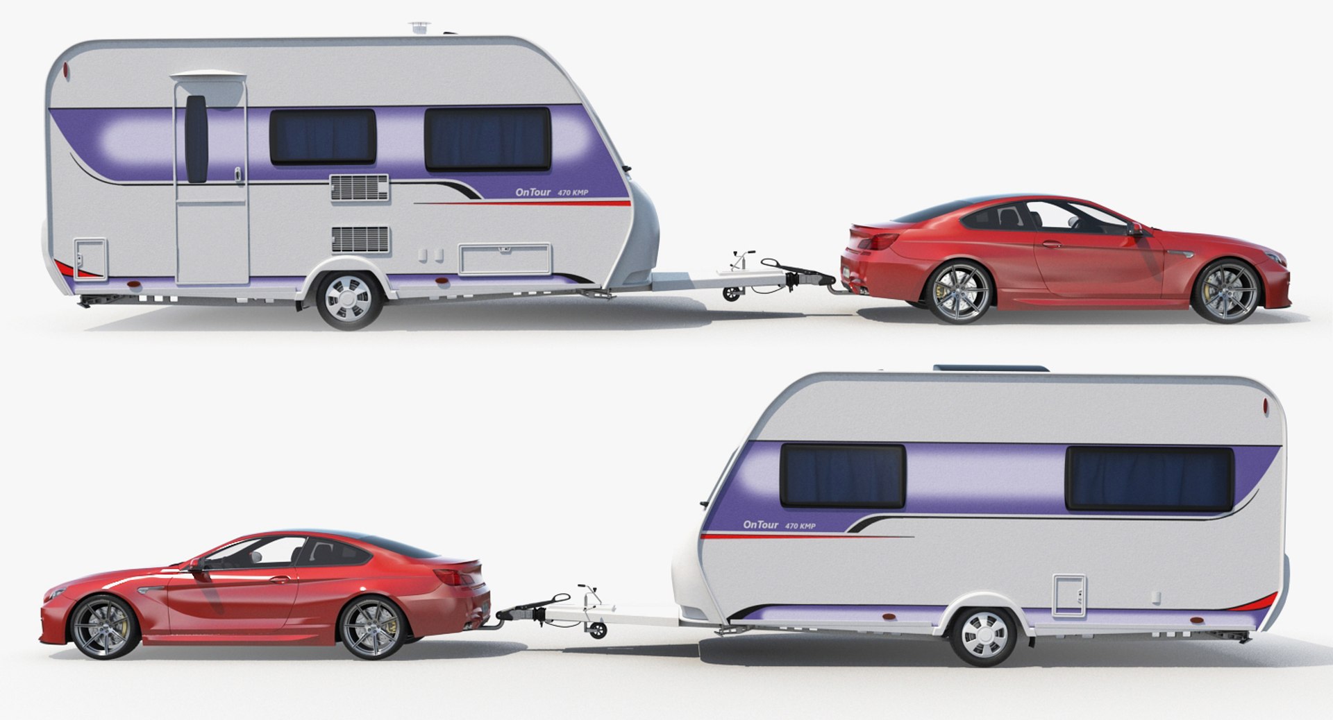 Sedan Hobby Caravan Ontour Model - TurboSquid 1270852