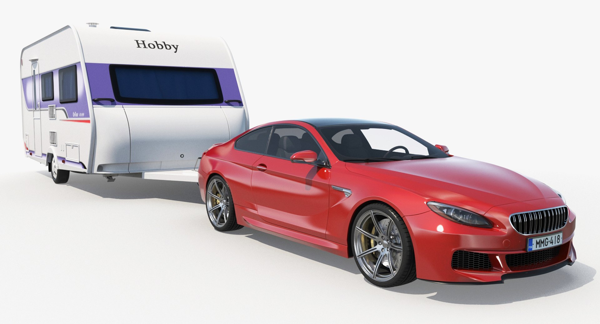 Sedan Hobby Caravan Ontour Model - TurboSquid 1270852