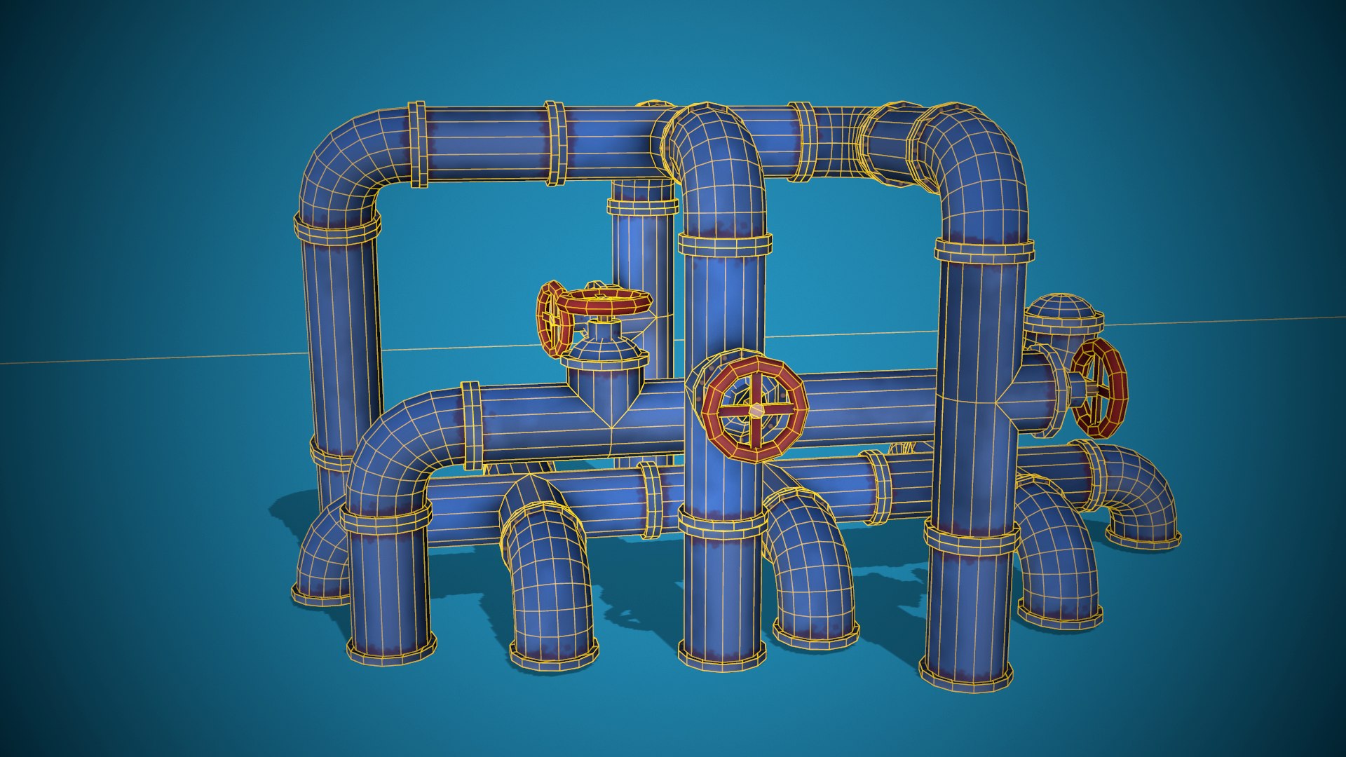 Stylized Modular Pipes Ready Model - TurboSquid 1448060