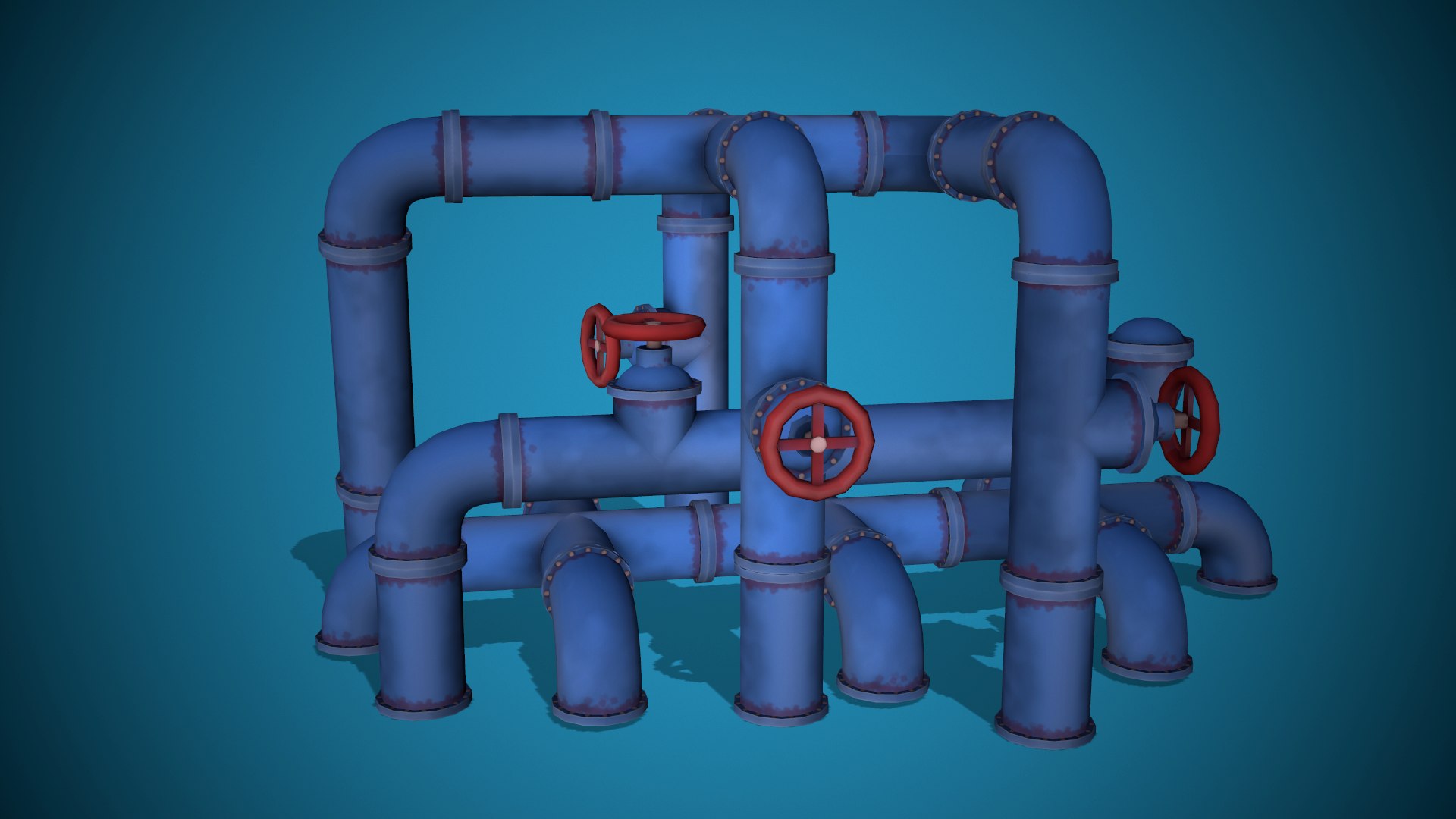 Stylized Modular Pipes Ready Model - TurboSquid 1448060
