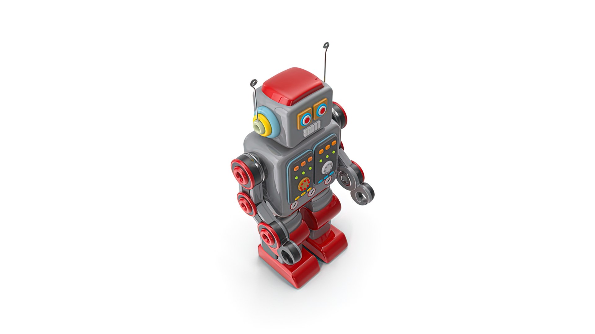 3D Retro Toy Robot - TurboSquid 2099809
