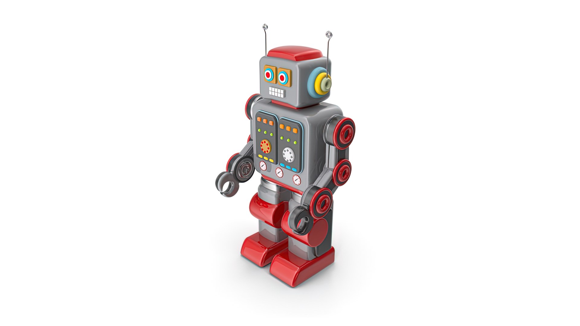 3D Retro Toy Robot - TurboSquid 2099809