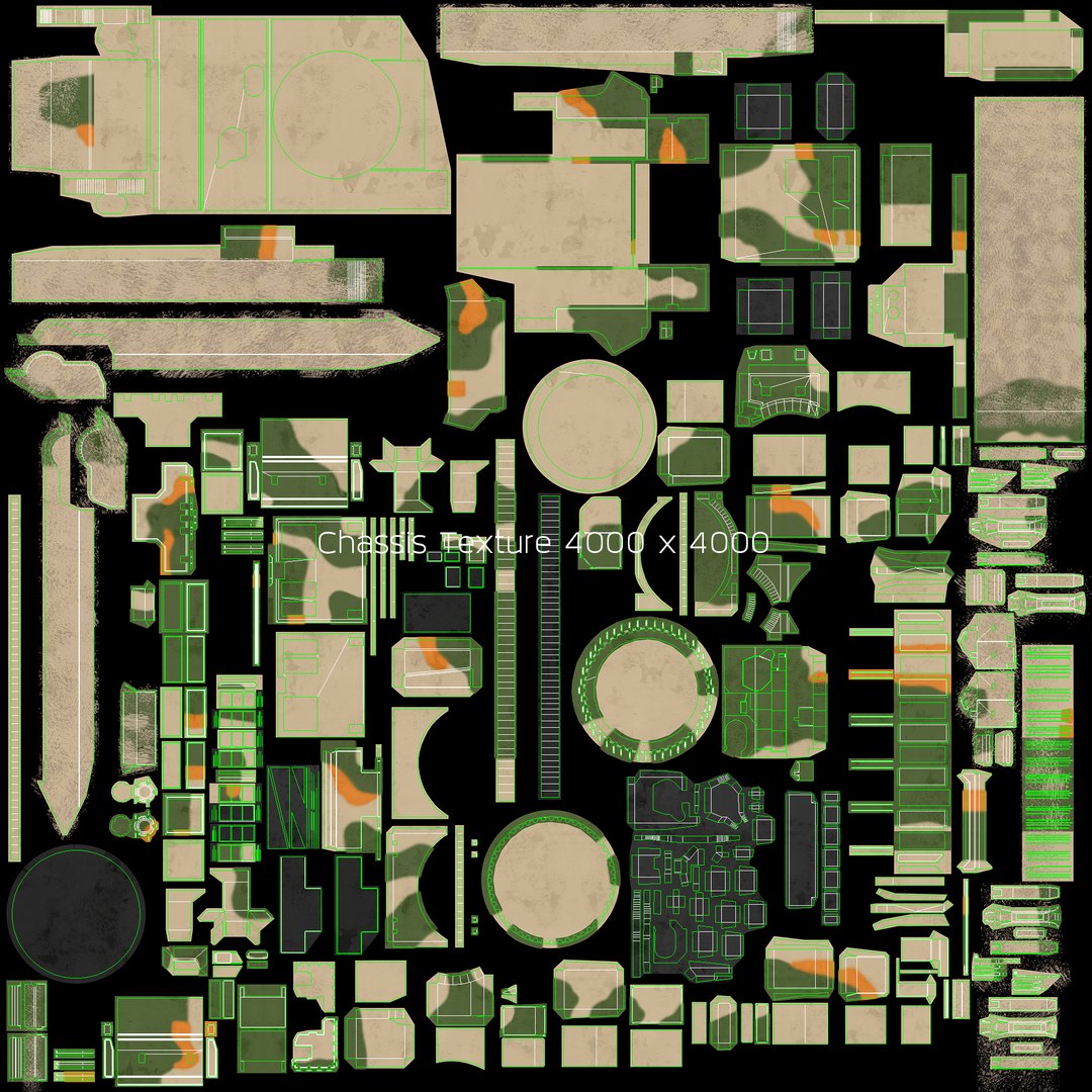 3D t-14 armata green-desert camo - TurboSquid 1287091