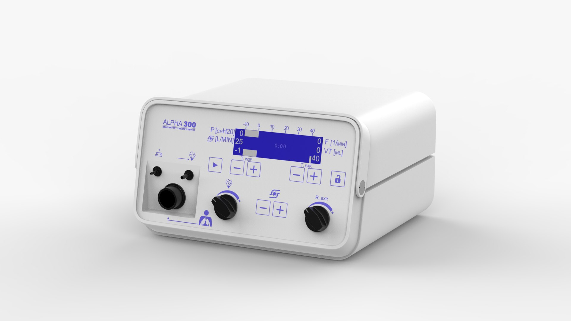 3D Respiratory Therapy Device IPPB - TurboSquid 2288184
