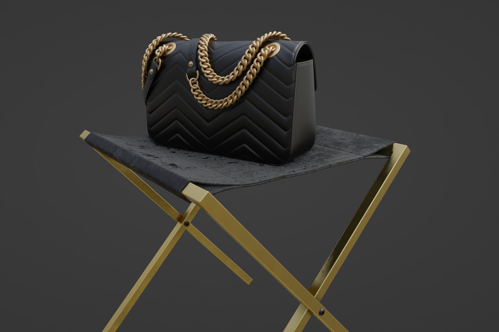 3D Handbag Stand With Gucci GG MARMONT MINI SHOULDER BAG - TurboSquid ...