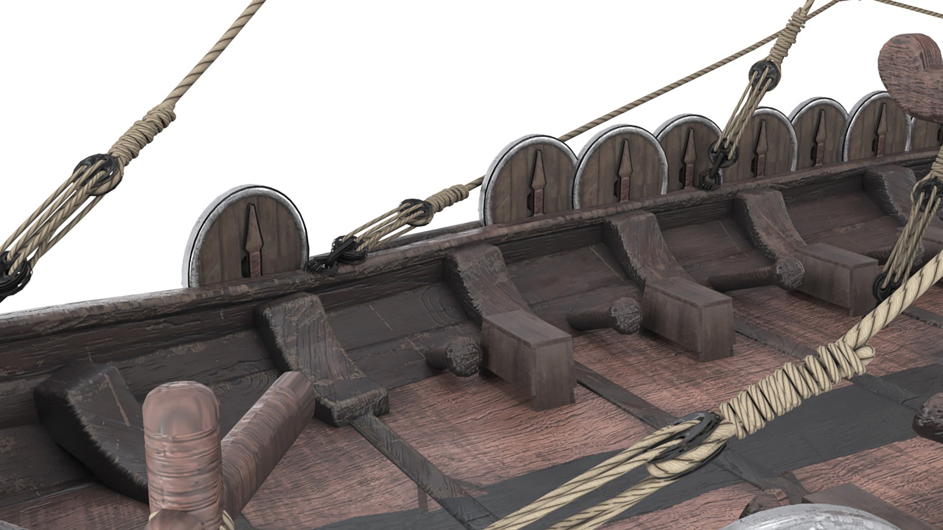 3D Model Drakkar Viking Ship 3D Model - TurboSquid 2099845