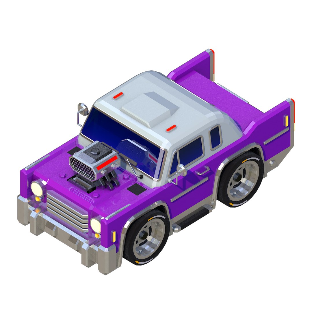 Drag Racer - Purple 3D Model - TurboSquid 2133695
