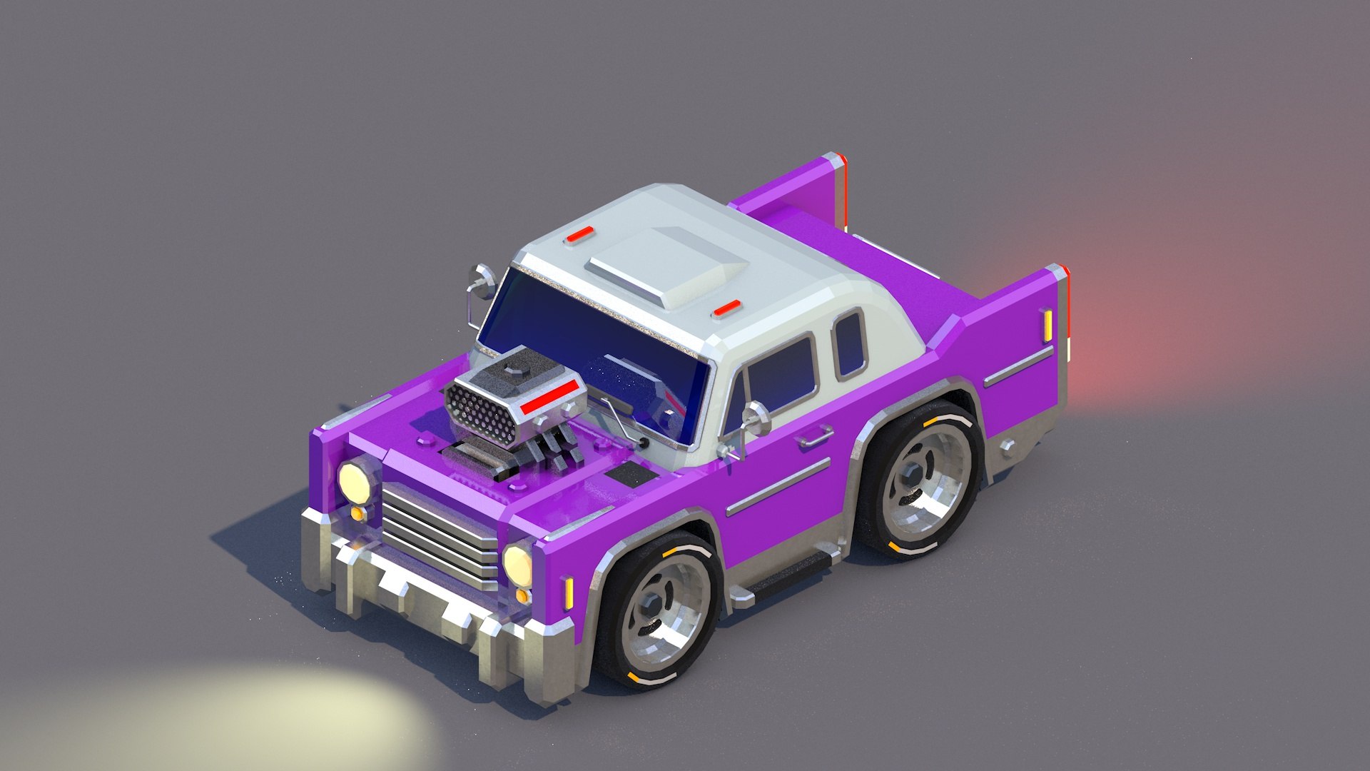 Drag Racer - Purple 3D Model - TurboSquid 2133695