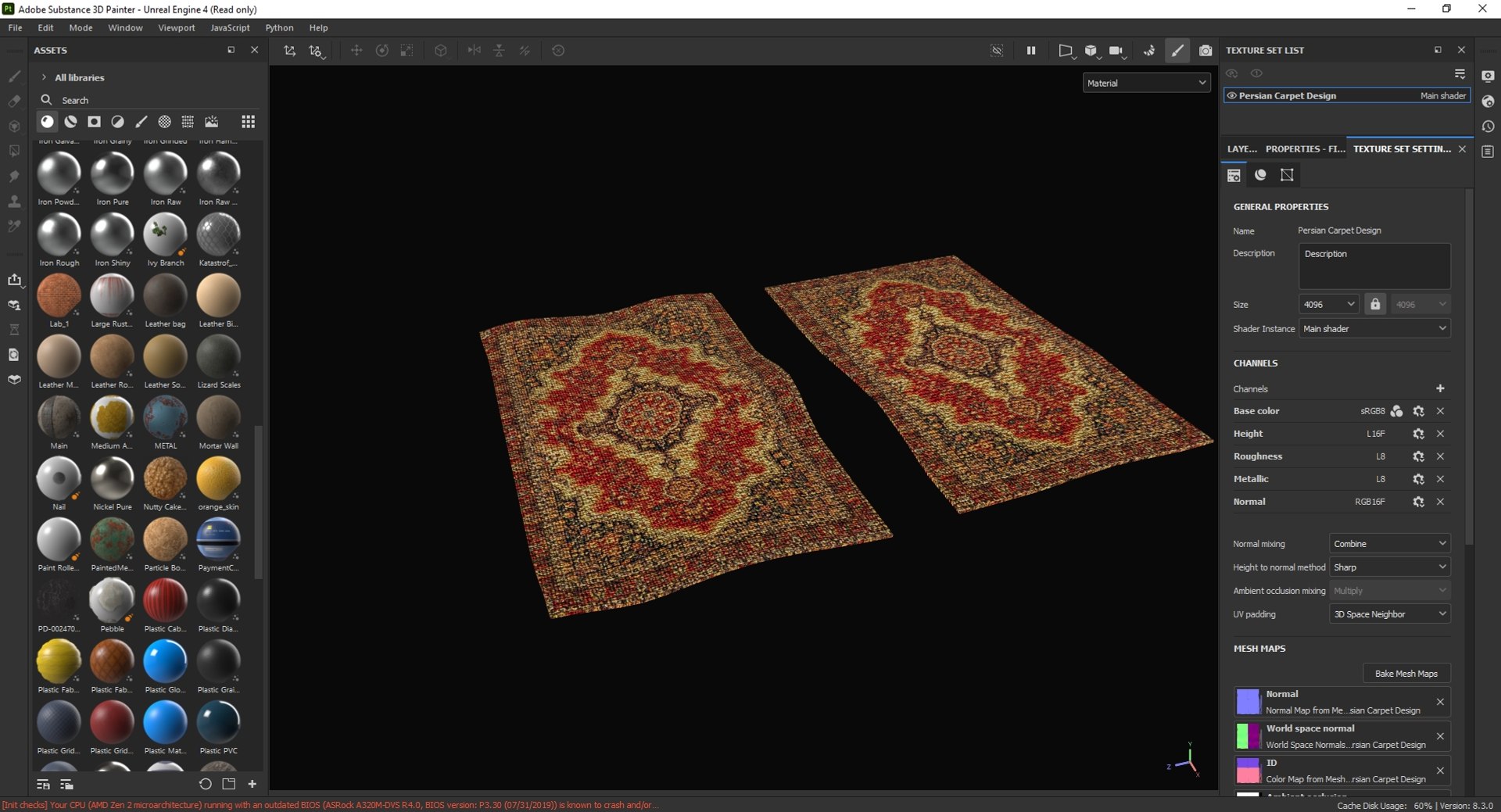 Persian Carpet Design 3D Model - TurboSquid 2116214