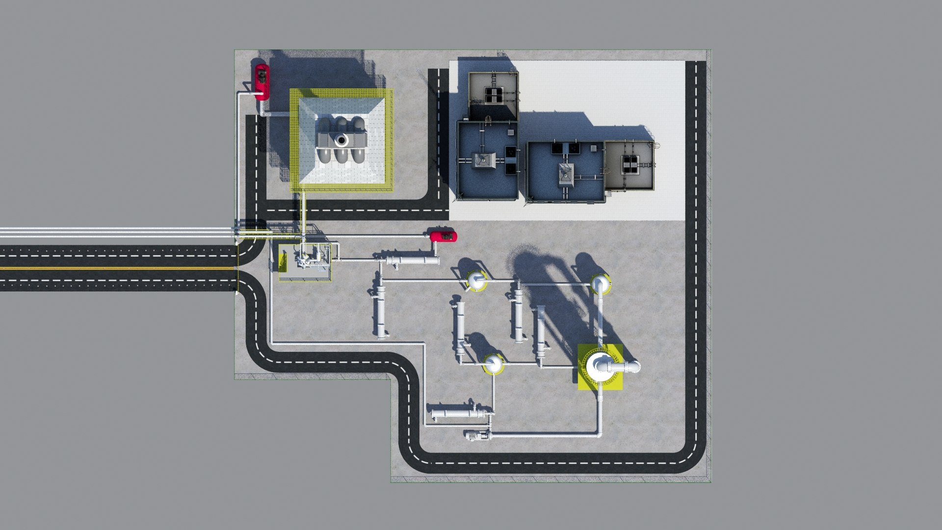 Plant Refinery Chemical Syngas 3D Model - TurboSquid 1548737