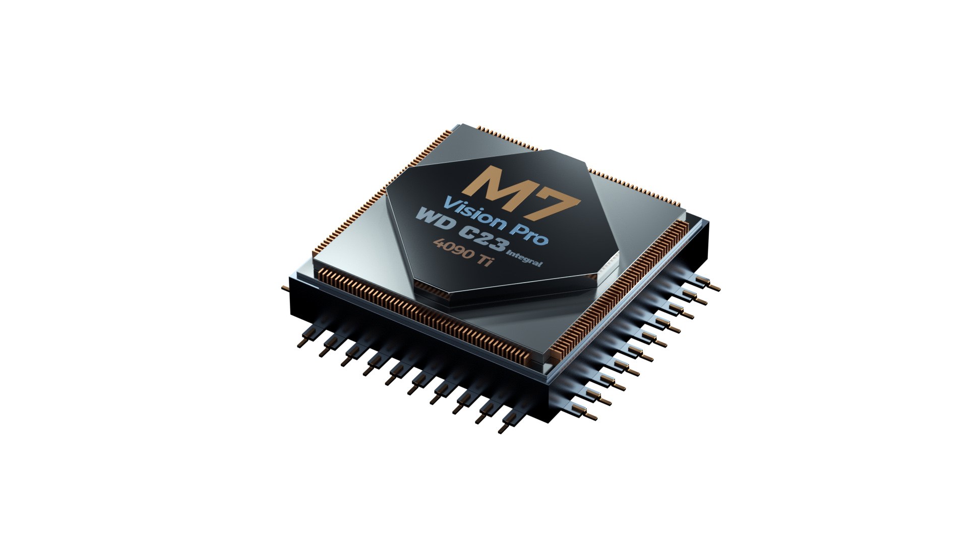 3D Digital CPU Chip Model - TurboSquid 2252521