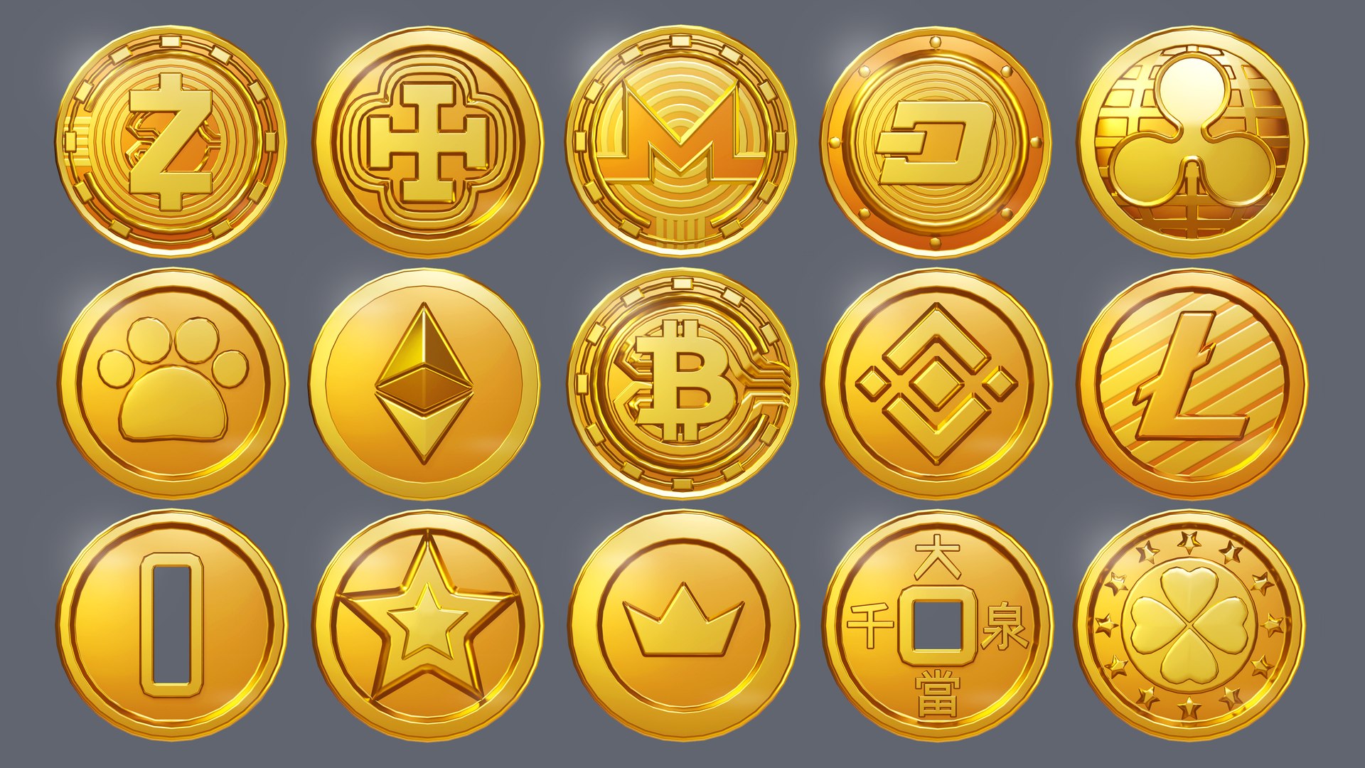 3D Coins 1 model - TurboSquid 1970087