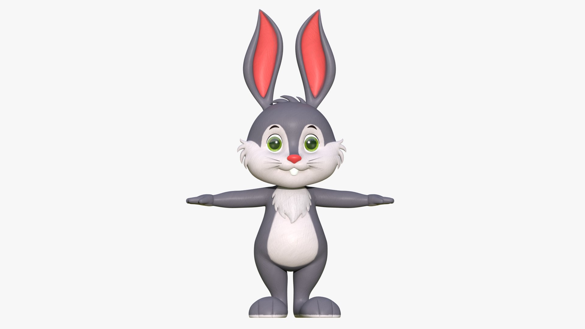 Cartoon Rabbit 3D model - TurboSquid 1836971