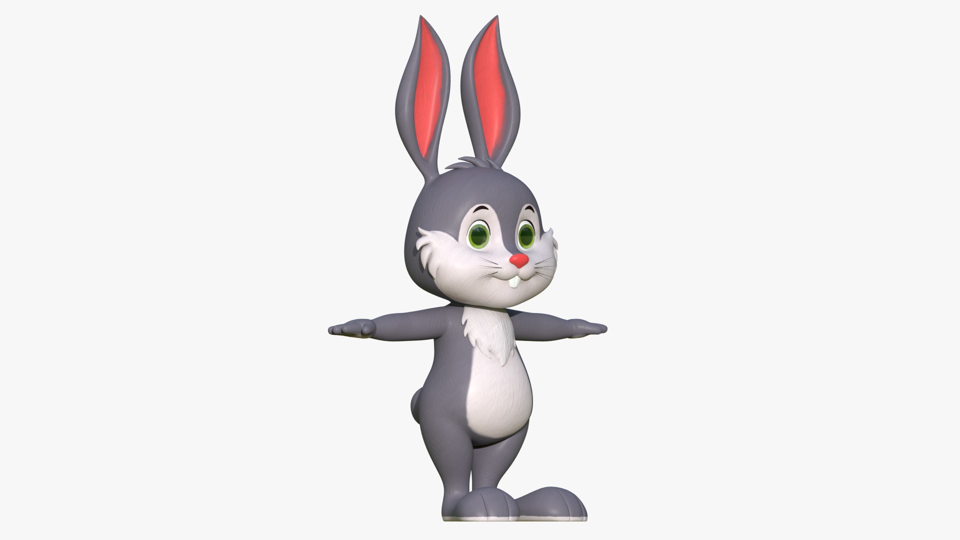 Cartoon Rabbit 3D Model - TurboSquid 1836971