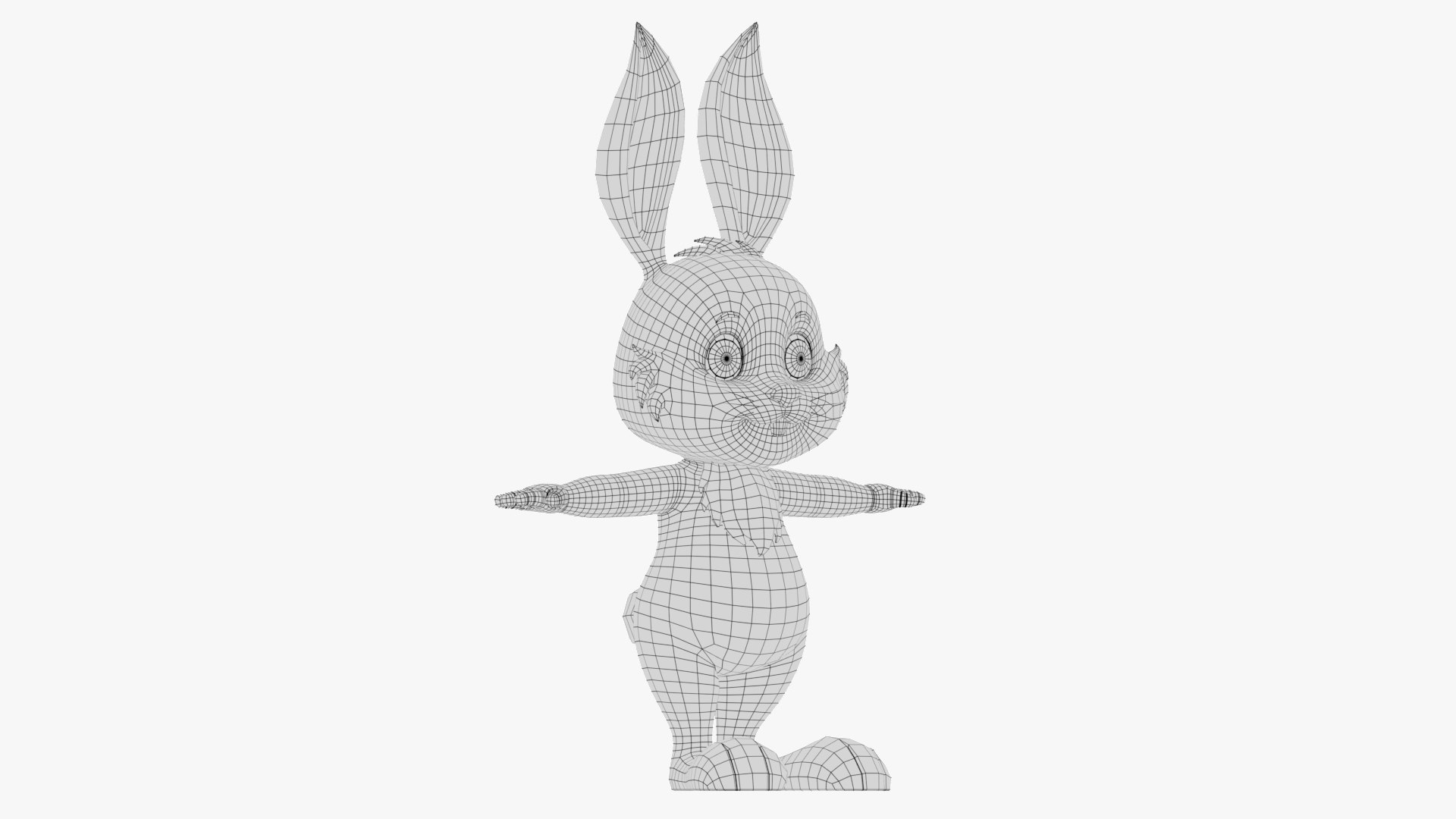 Cartoon Rabbit 3D Model - TurboSquid 1836971