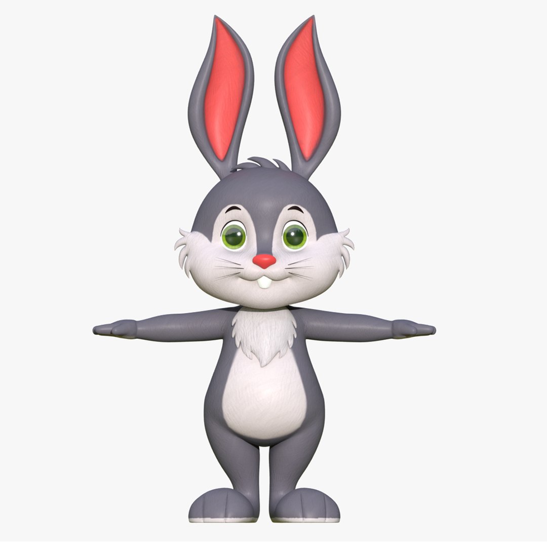 Cartoon Rabbit 3D model - TurboSquid 1836971