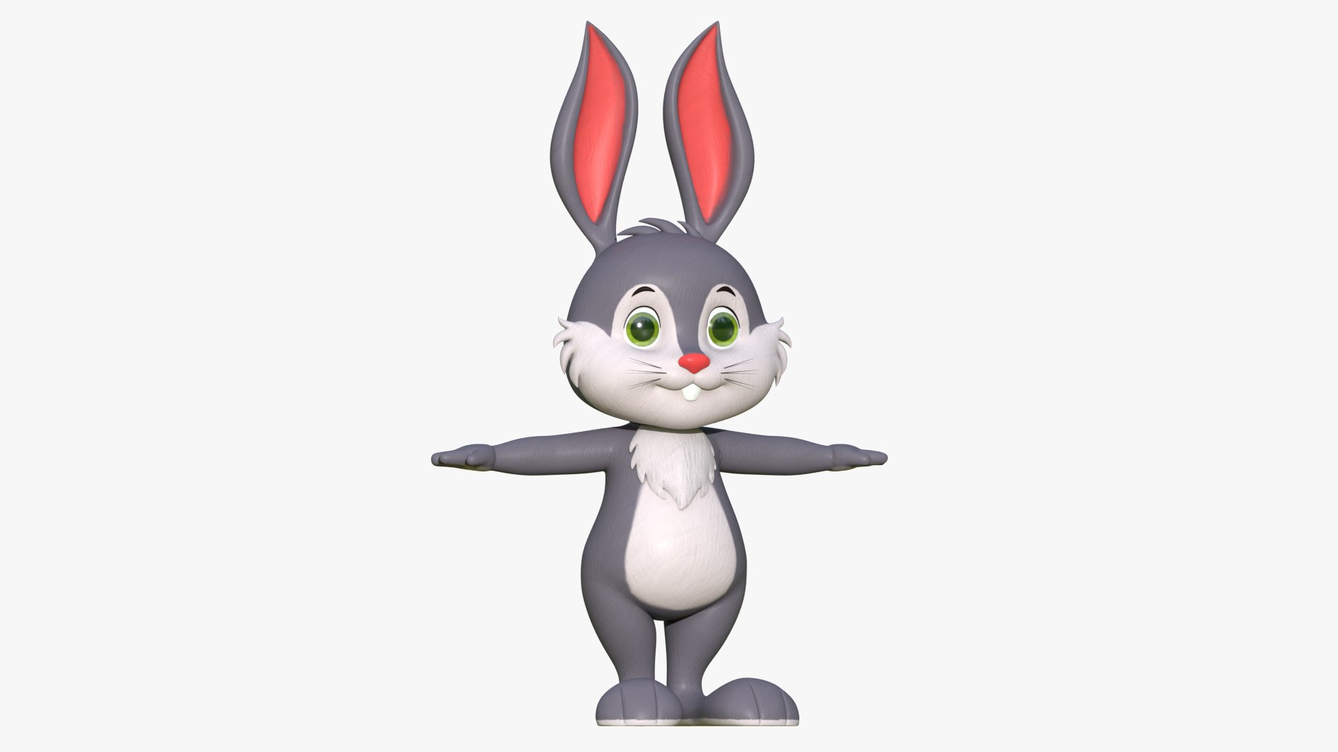 Cartoon Rabbit 3D Model - TurboSquid 1836971