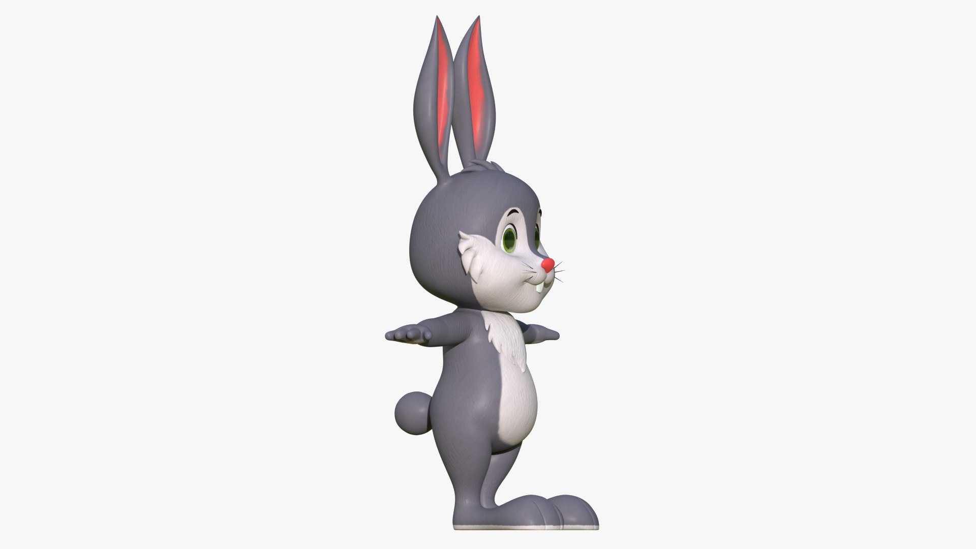 Cartoon Rabbit 3D Model - TurboSquid 1836971
