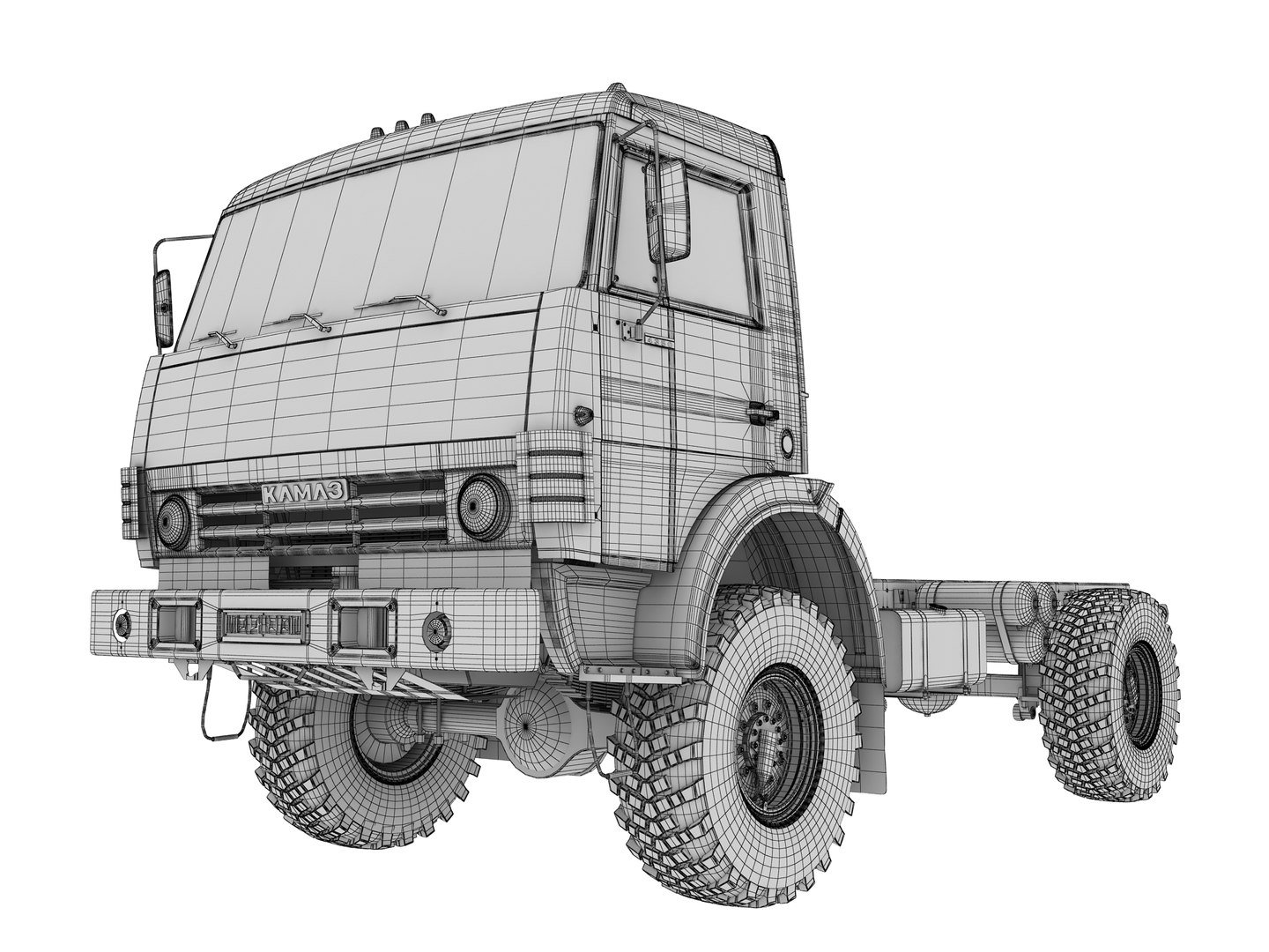 3d Max Kamaz 4350