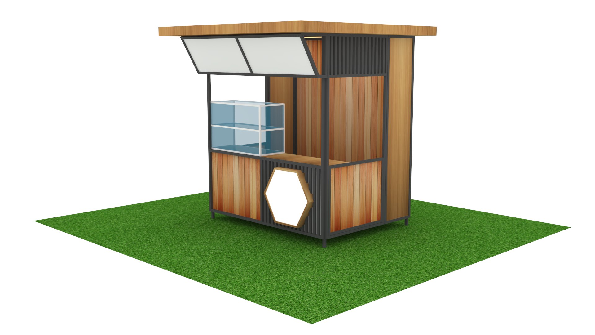 Stall Stand Booth Food Drink 3D Model - TurboSquid 1944145