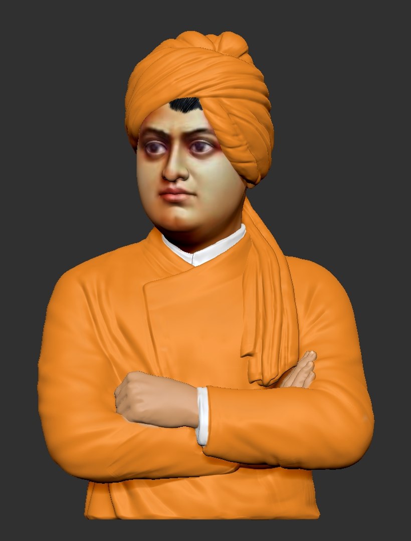 3D Indian Swami Vivekananda Model - TurboSquid 1534079