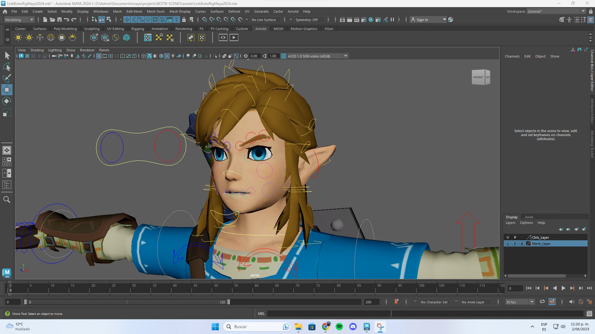 3D tloz botw link model - TurboSquid 1368544
