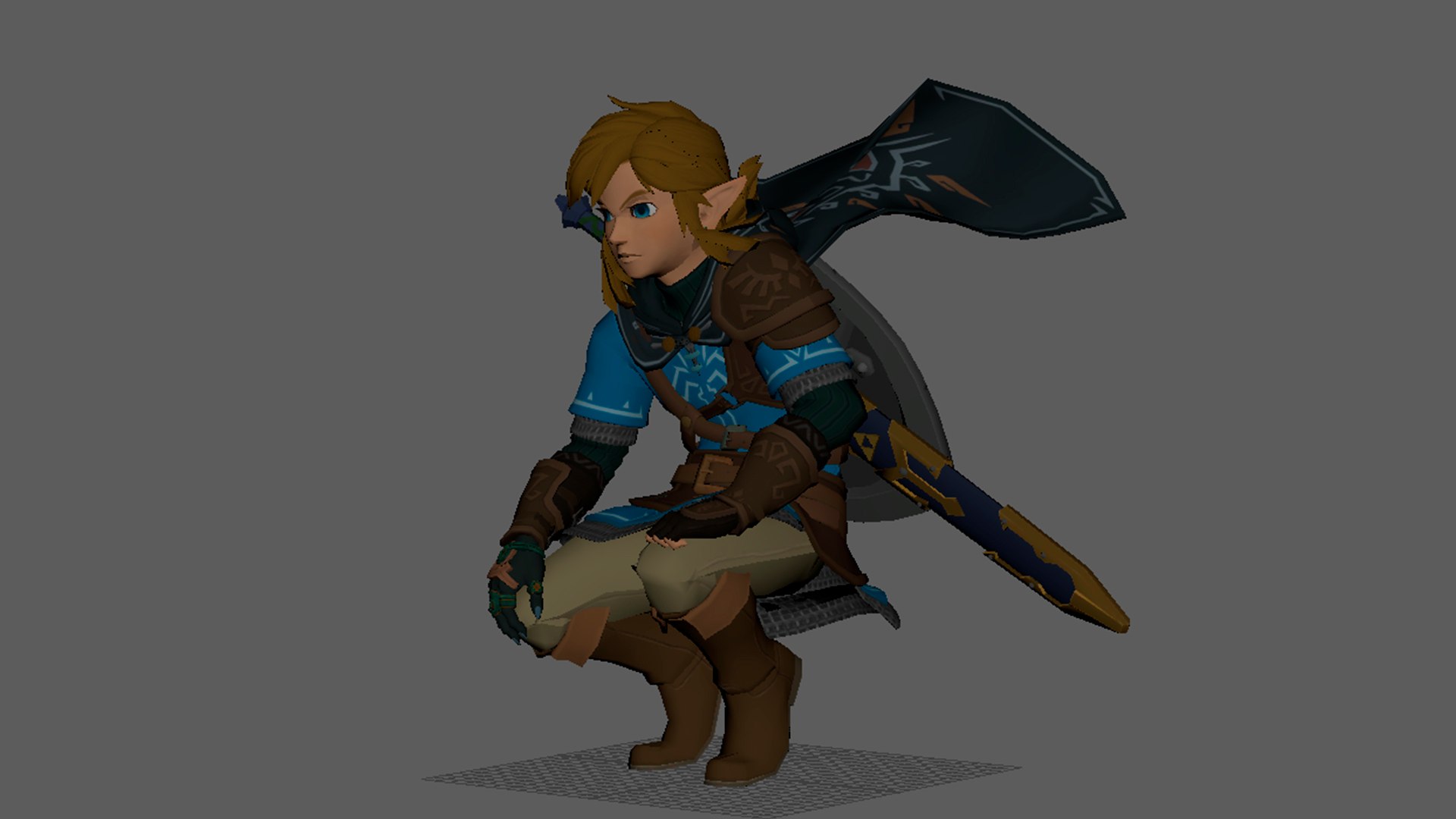 3D Tloz Botw Link Model - TurboSquid 1368544