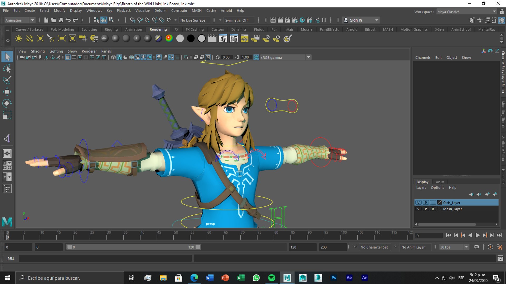 3D tloz botw link model - TurboSquid 1368544
