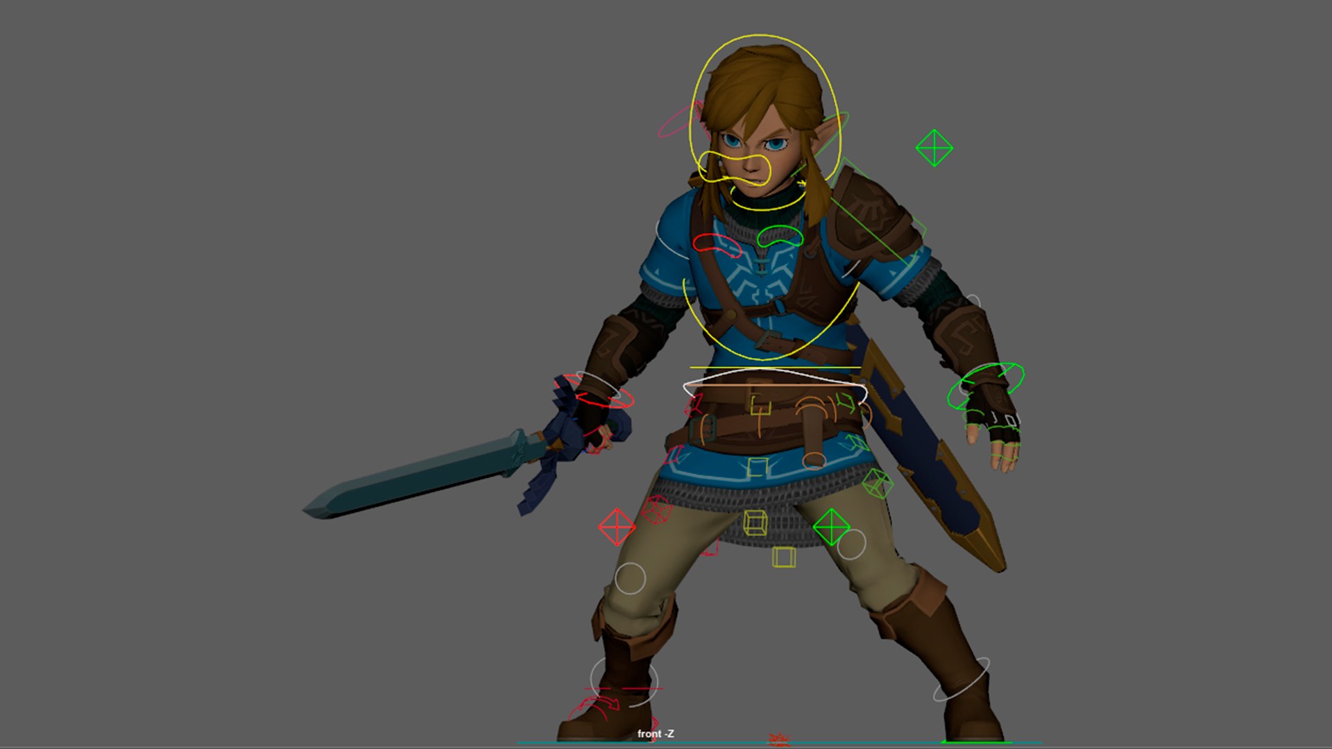 3D Tloz Botw Link Model - TurboSquid 1368544