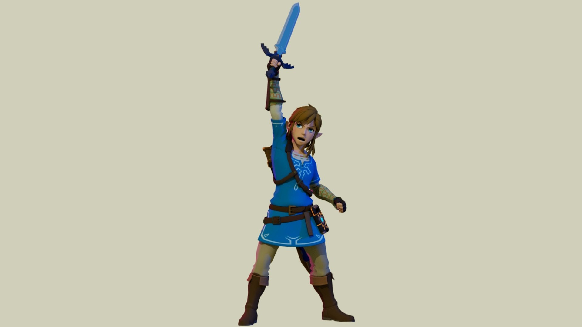 3D tloz botw link model - TurboSquid 1368544