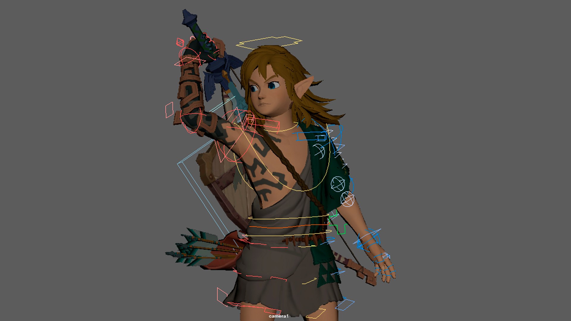 3D Tloz Botw Link Model - TurboSquid 1368544