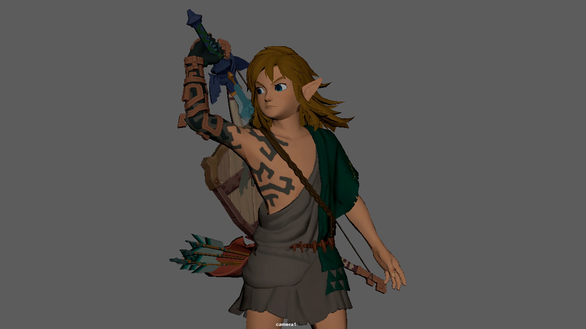 3D Tloz Botw Link Model - TurboSquid 1368544