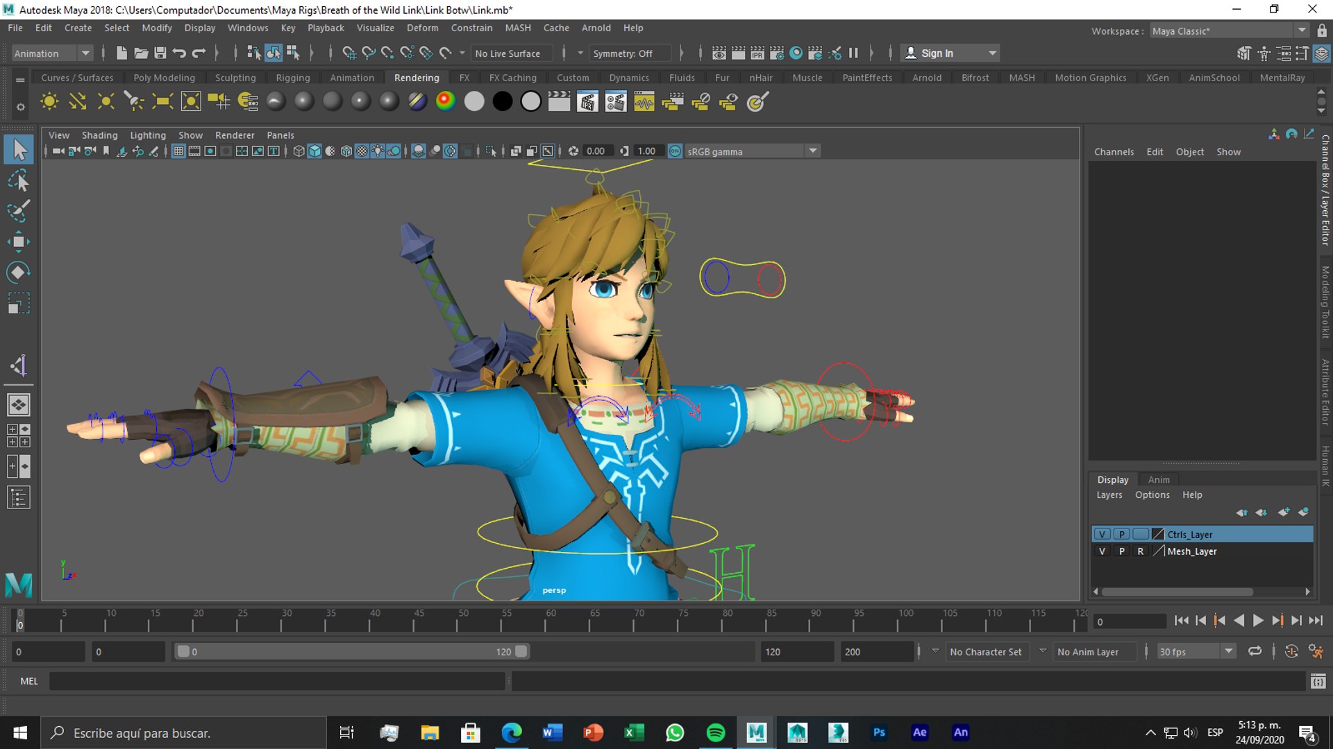 3D tloz botw link model - TurboSquid 1368544