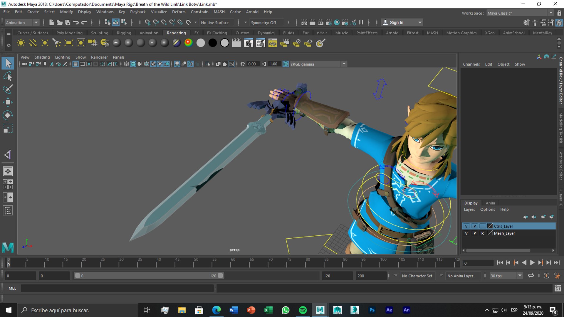 3D tloz botw link model - TurboSquid 1368544