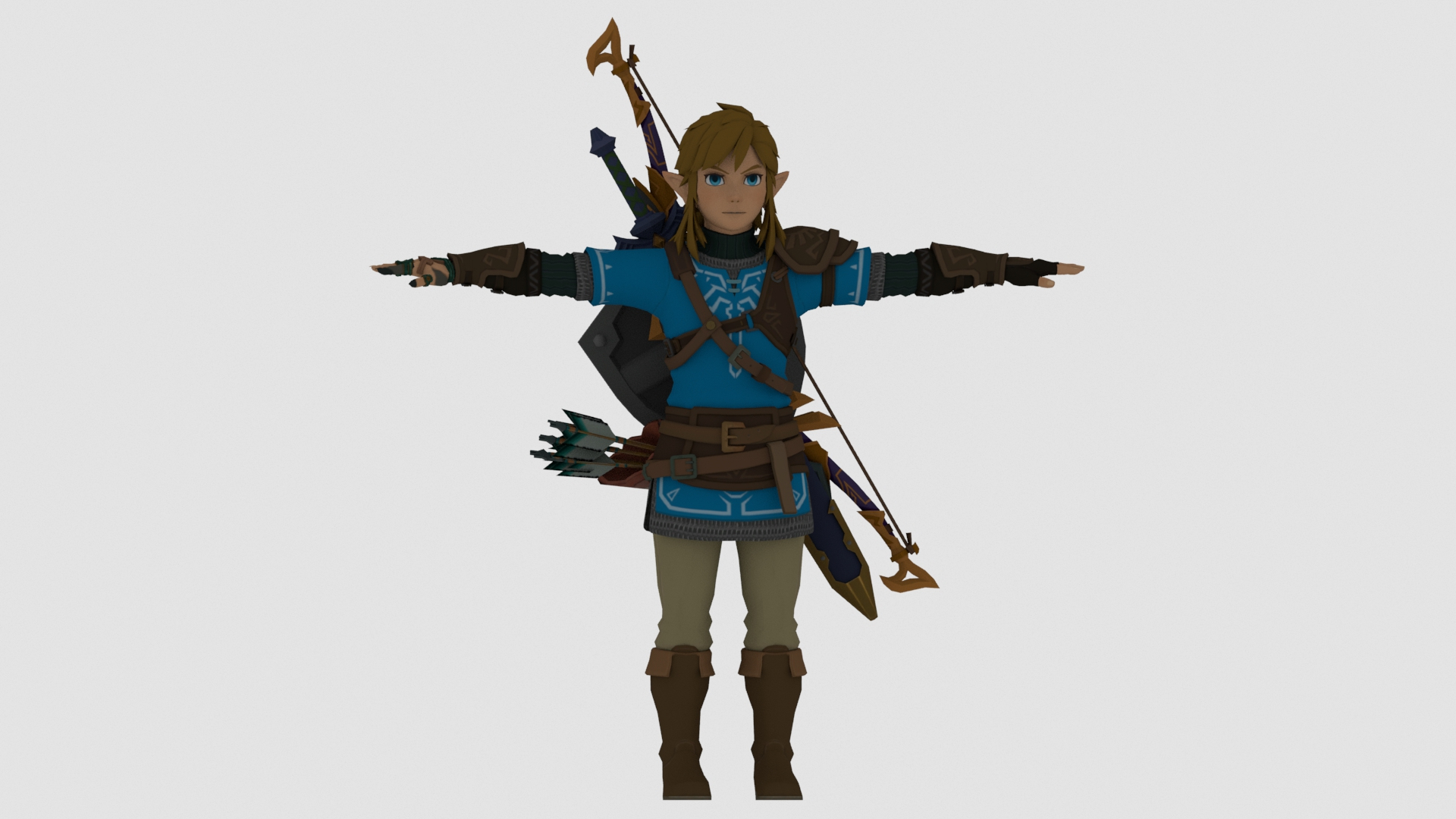 3D Tloz Botw Link Model - TurboSquid 1368544
