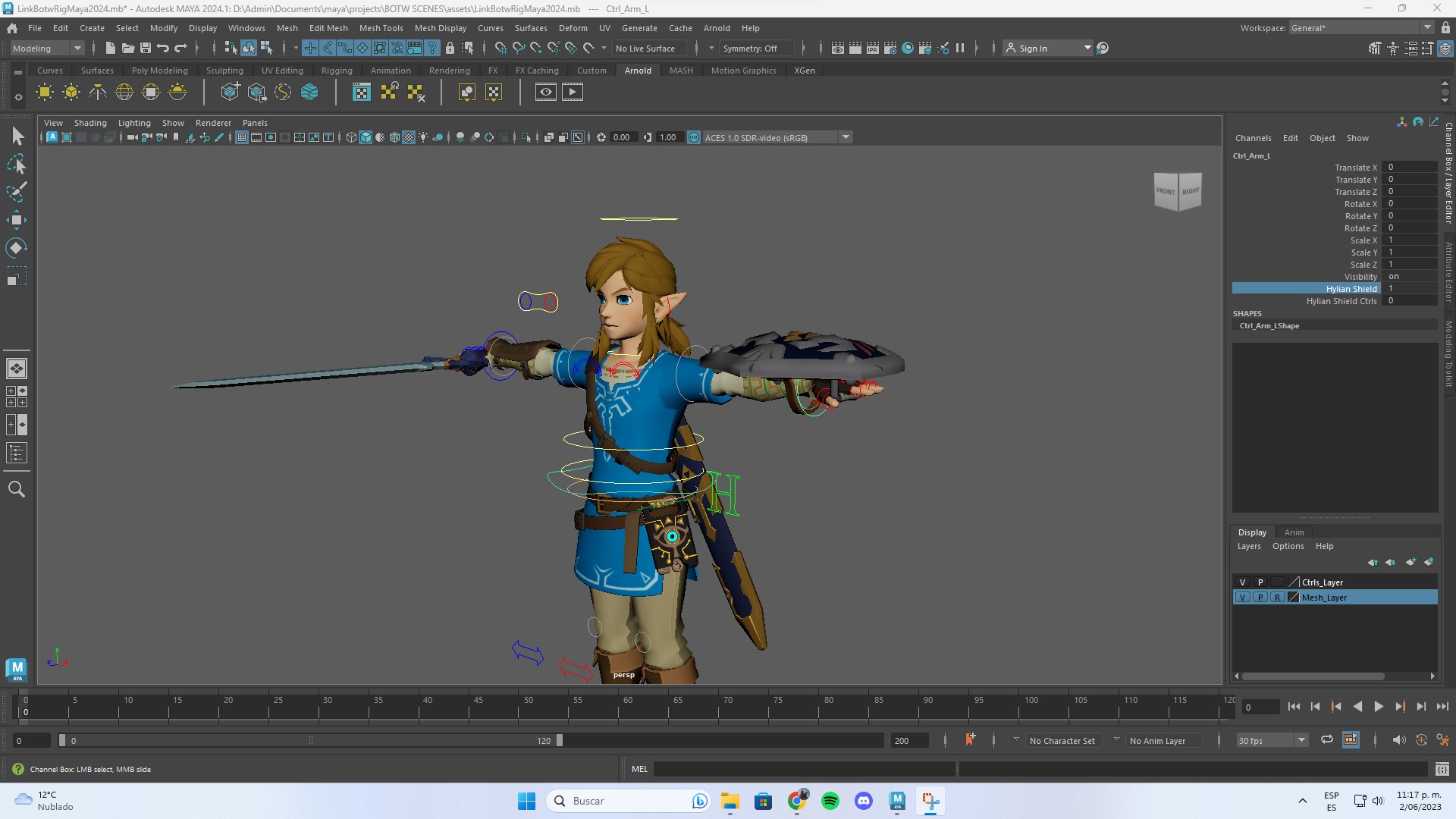 3D tloz botw link model - TurboSquid 1368544