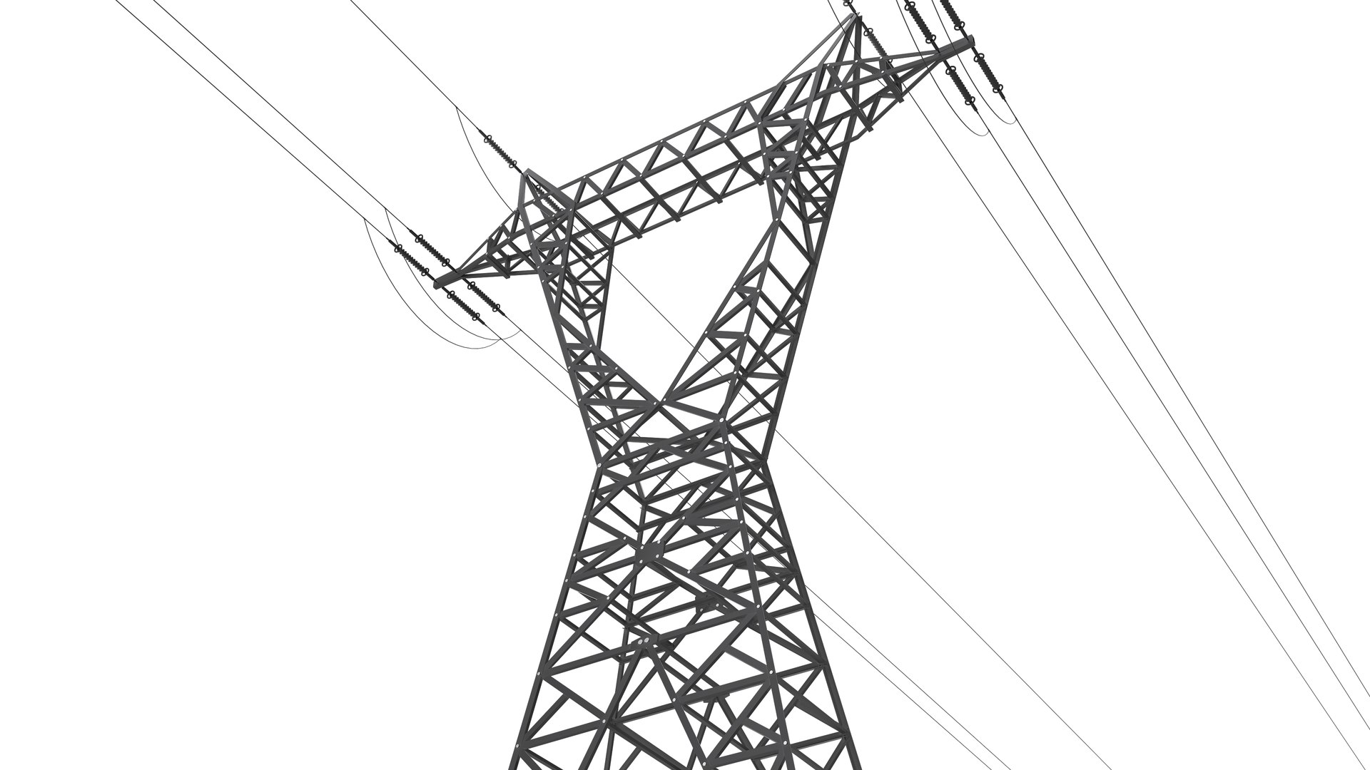 3D Power Lines Pylons Model - TurboSquid 2398256