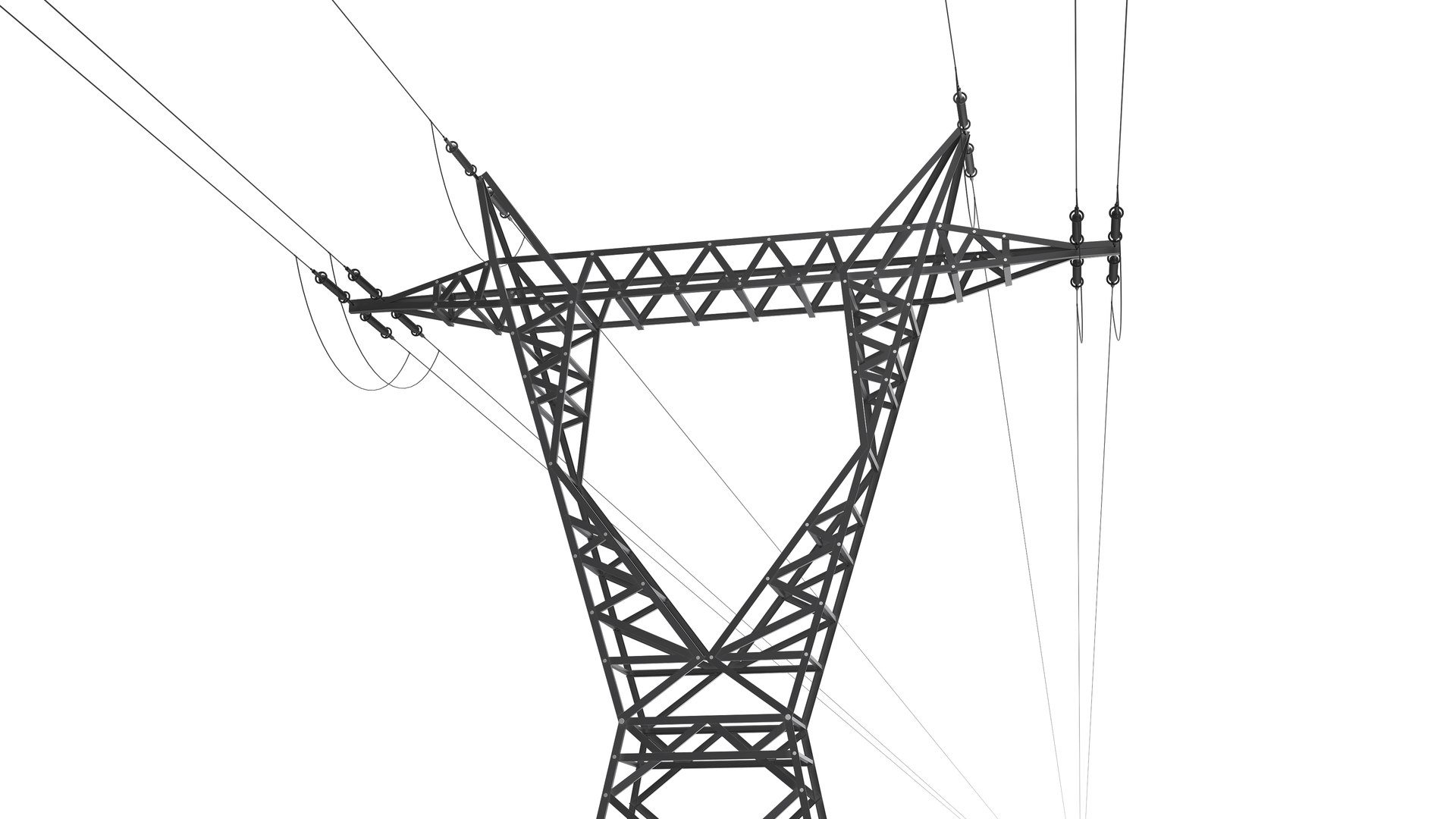 3D Power Lines Pylons Model - TurboSquid 2398256