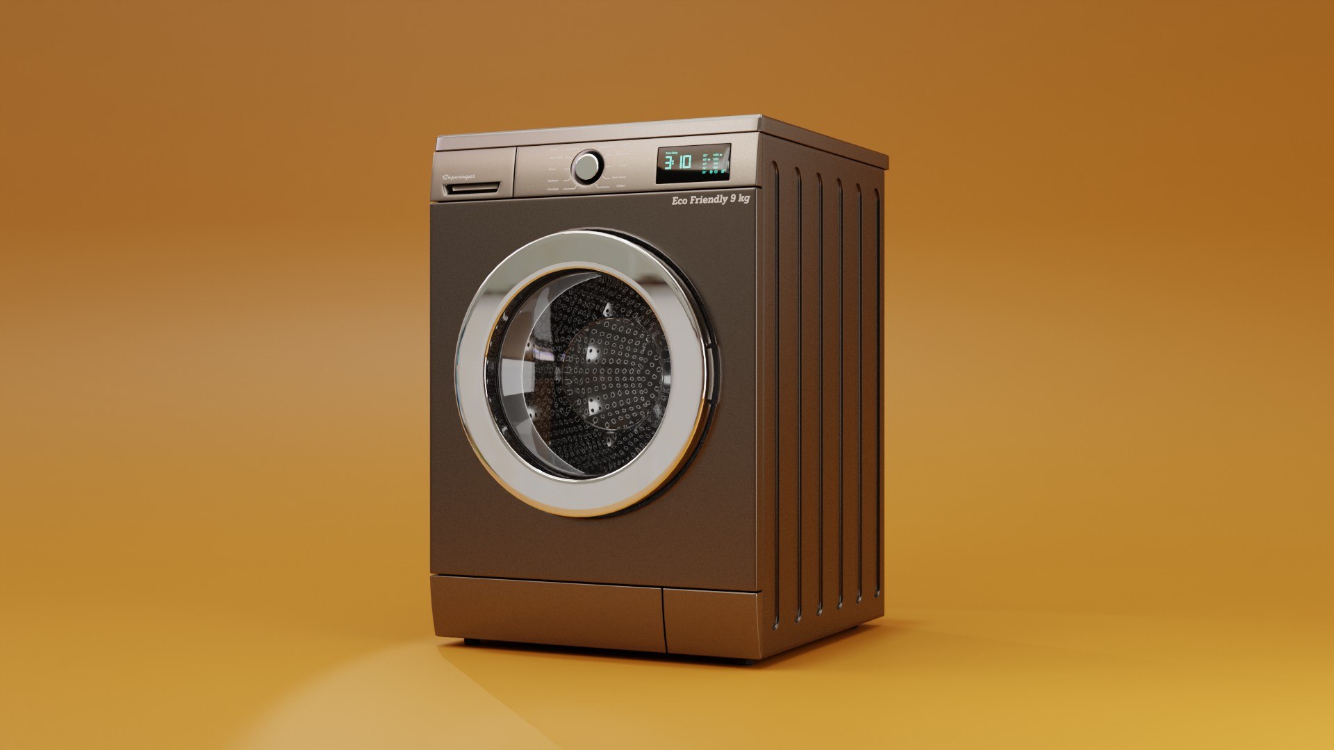 3D Model Of A Generic No Name Brand Frontloader Washing Machine 3D ...